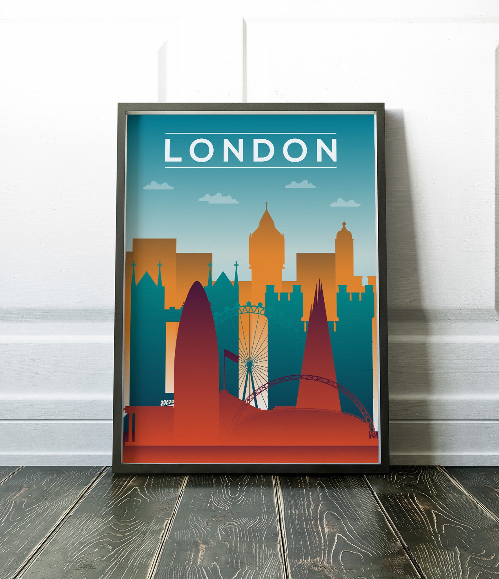 London Print London Poster Art Print Wall Art Travel - Etsy UK
