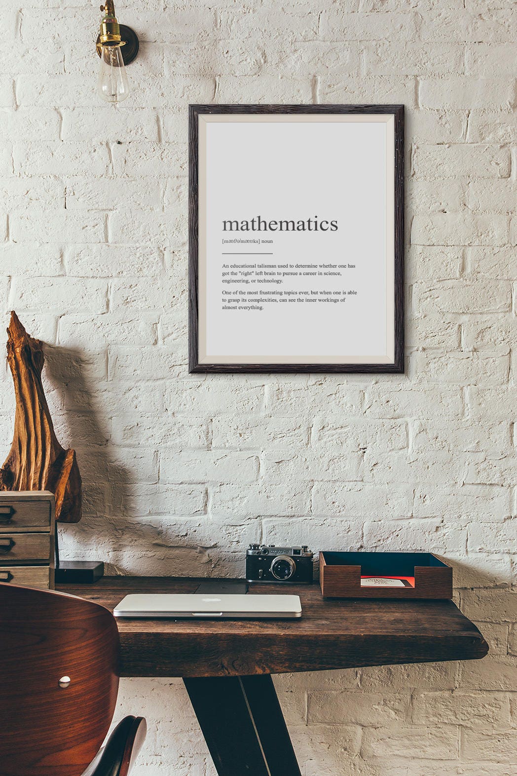 Mathematics Definition Print Wall Art Print Quote Print | Etsy