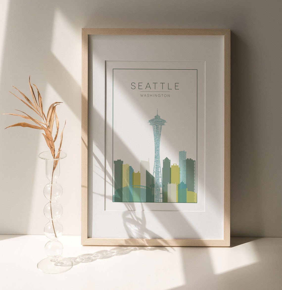 Wall Art Prints Seattle Poster Seattle Wall Art Washington - Etsy UK