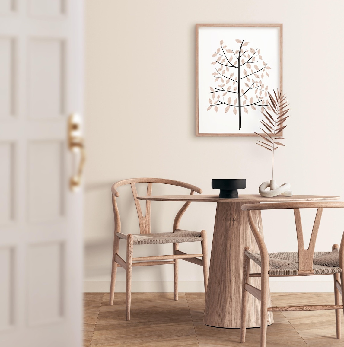 Tree Print Pink Print Wall Art Print Pink Wall Art Tree | Etsy