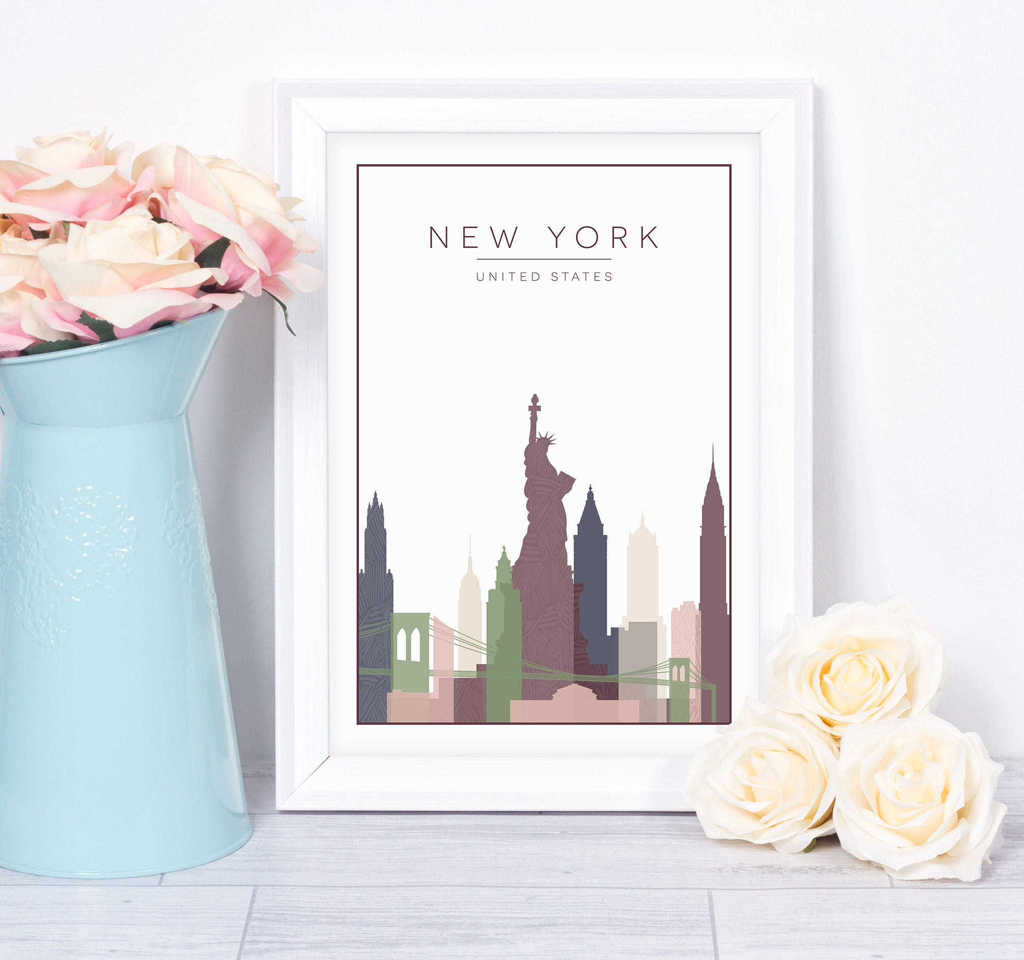 Wall Art New York Poster New York Wall Art New York Print | Etsy