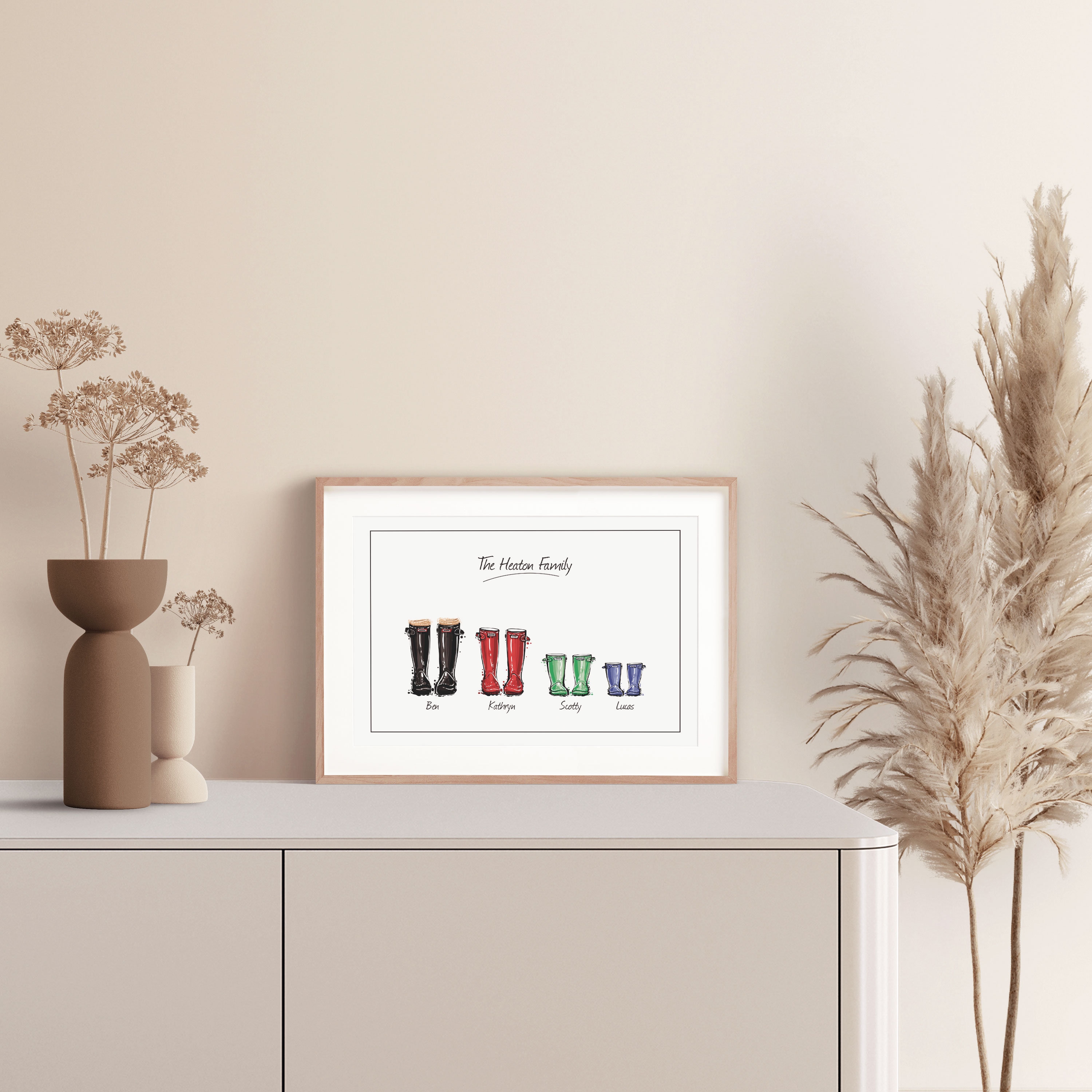 Custom Family Print Gift Personalised Family Print Custom - Etsy