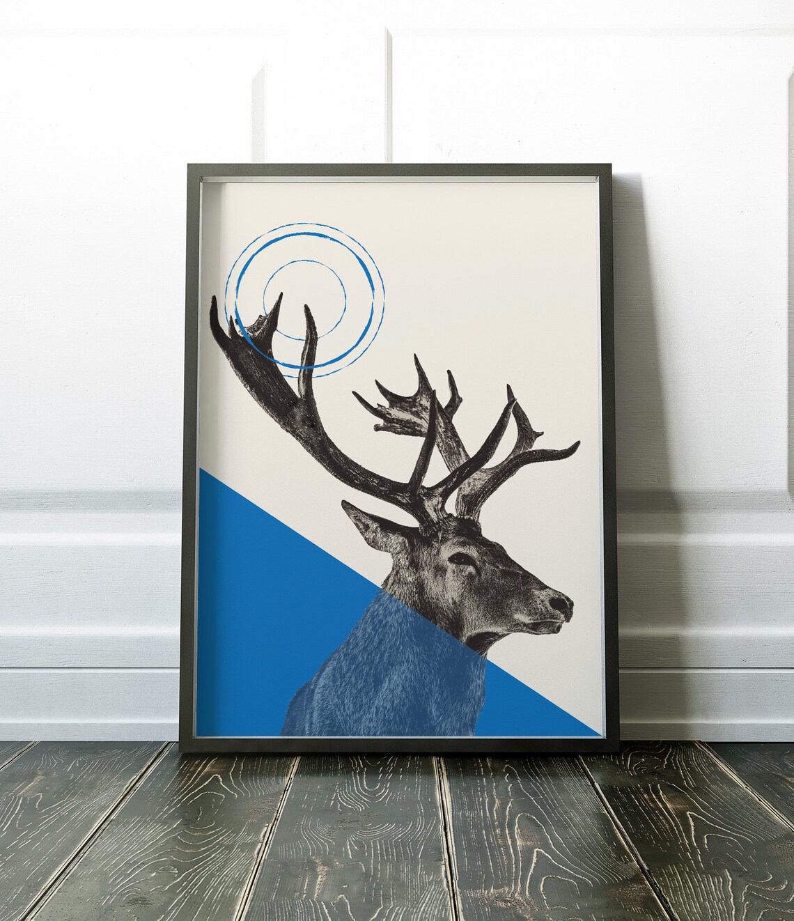 Stag Print Stag Art Modern Art Print Scandinavian Print - Etsy UK