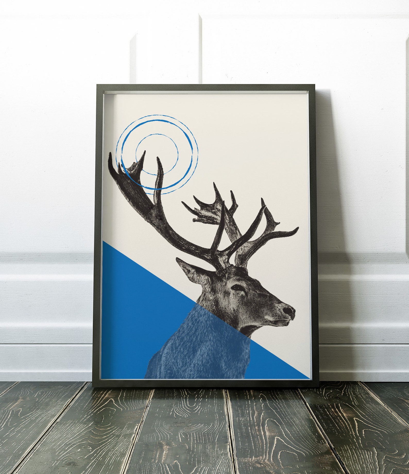 Stag Print, Stag Art, Modern, Art Print, Scandinavian Print, Wall Art ...