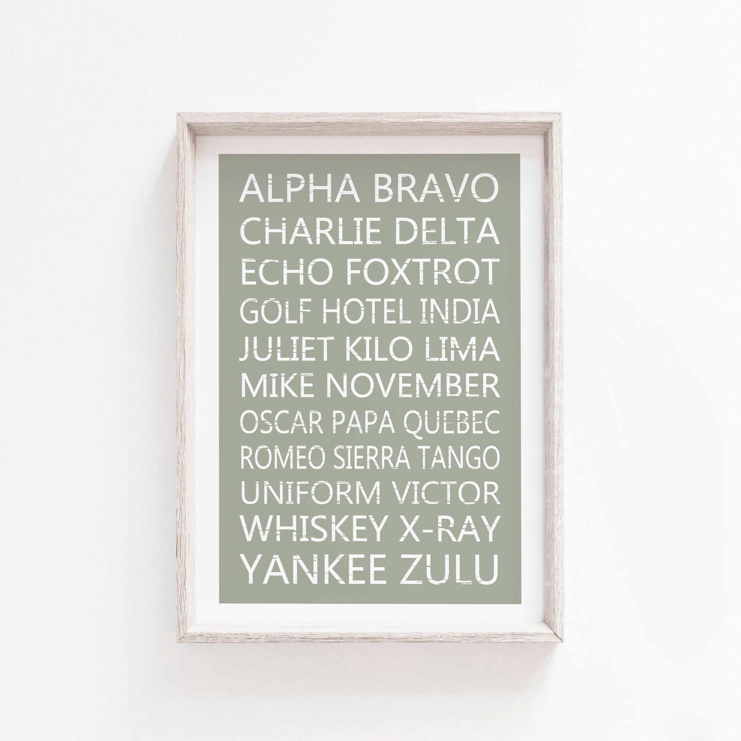 Phonetic Alphabet Print Phonetic Alphabet Wall Art Wall Art - Etsy UK