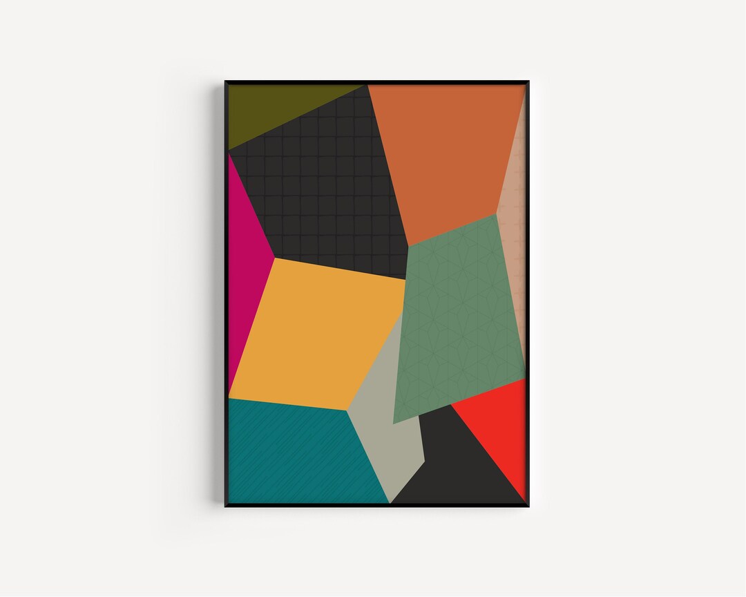 Wall Art, Geometric Print, Wall Art Print, Abstract Print, Geometric ...