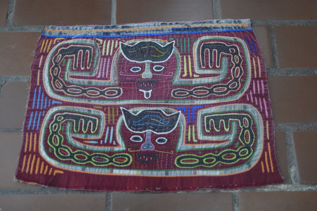 1334. OLD VINTAGE CAT Mola - Etsy