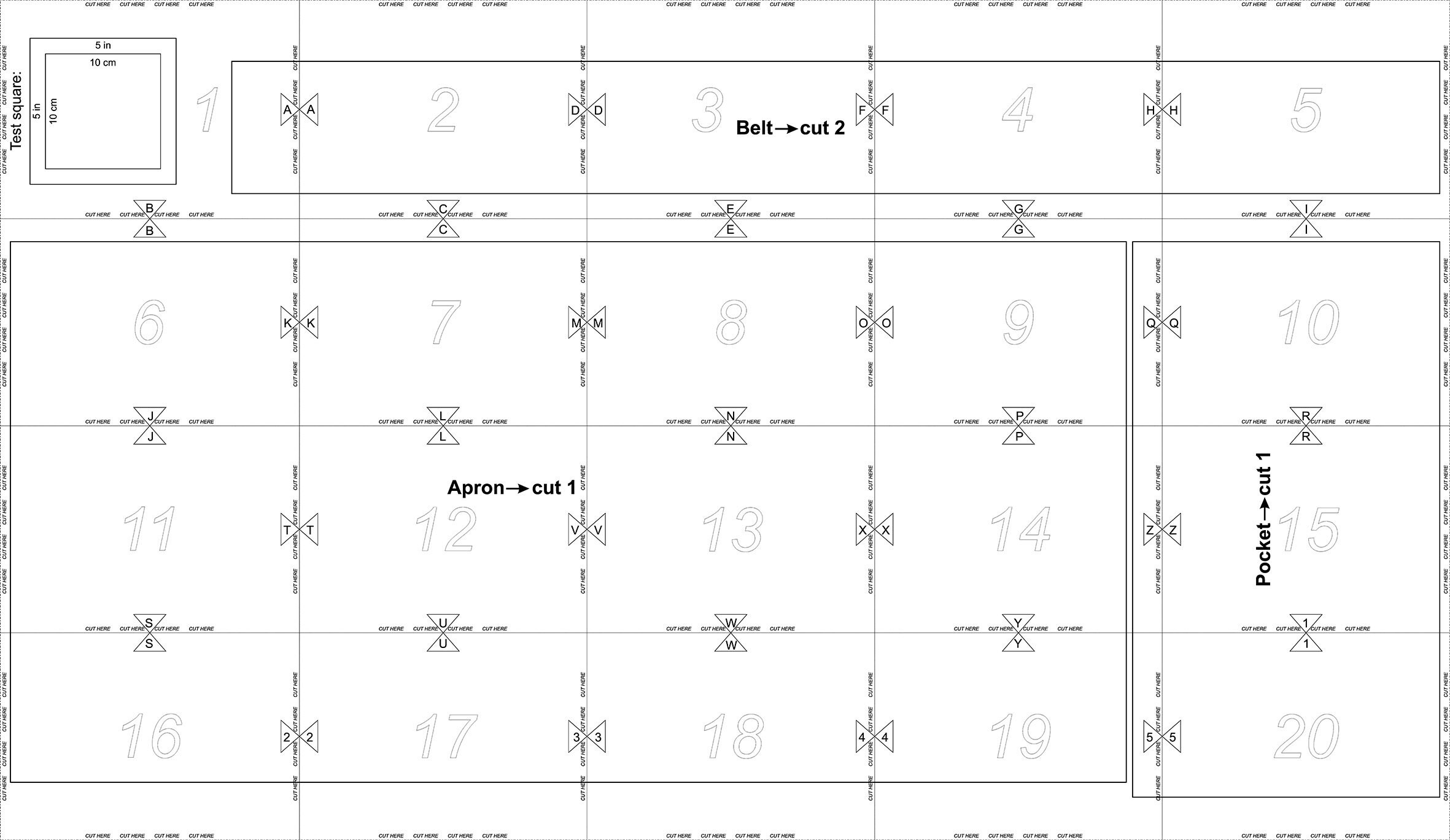 Easy to Sew/ Half Apron Sewing Pattern/ Pinafore Tutorial PDF/ | Etsy