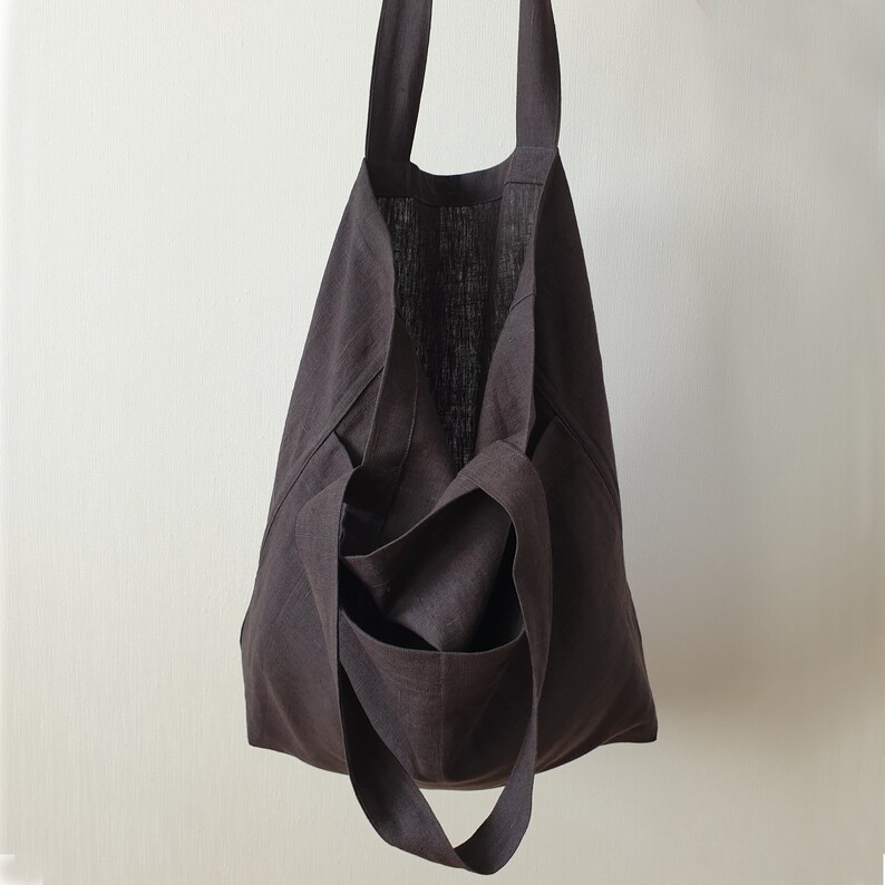 Tote Bag Sewing Pattern PDF/ Shoulder Utility Linen Shopping Bag With ...