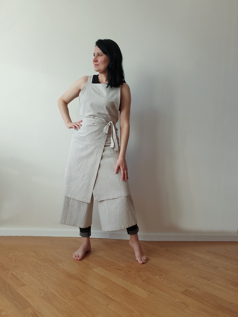 Pottery Apron With Pants/sewing Pattern/ Potter's Split - Etsy