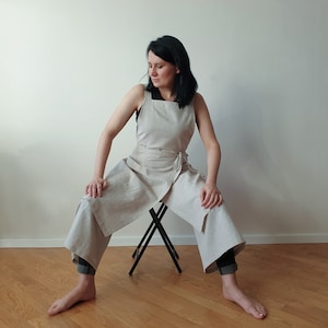 Pottery Apron With Pants/sewing Pattern/ Potter's Split Leg /cross Back ...