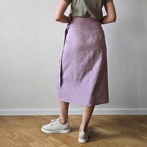 Wrap Skirt With Big Bow Sewing Pattern/ A-line Wrap Skirt PDF Pattern ...