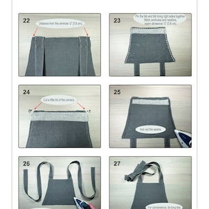 Pottery Apron With Pants/sewing Pattern/ Potter's Split Leg /cross Back ...