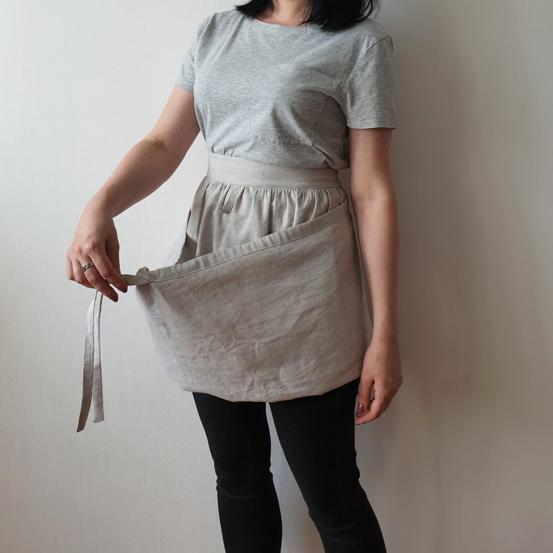 Gardening Apron Sewing Pattern/ Gathered Pinafore Tutorial - Etsy