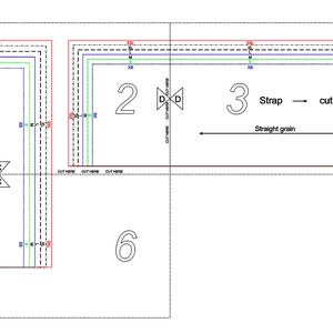 Easy to Sew/ Square Cross Back Apron Sewing Pattern PDF/ Easy Pattern ...
