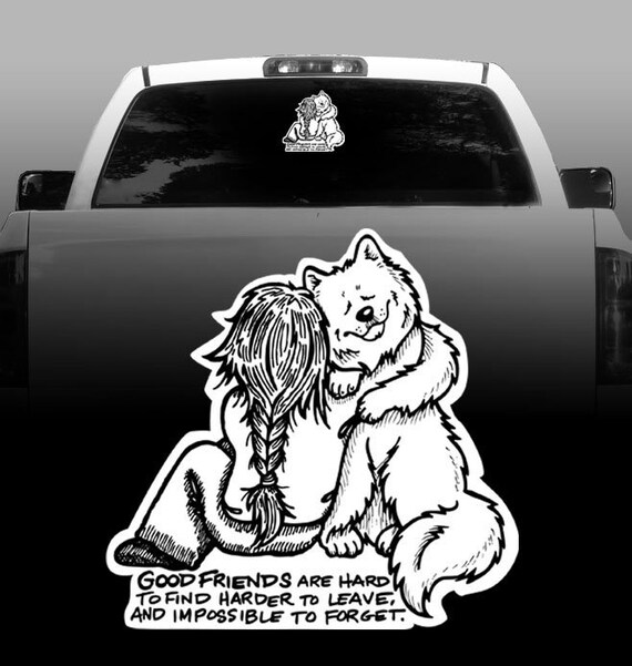 Good Friends Vinyl Sticker Decal American Eskimo High | Etsy