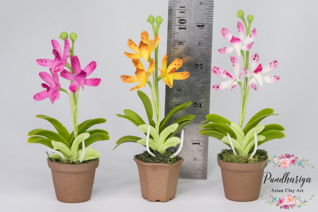 Handcrafted Mini Cold Porcelain Clay Flowers - Perfect Gift for Her ...