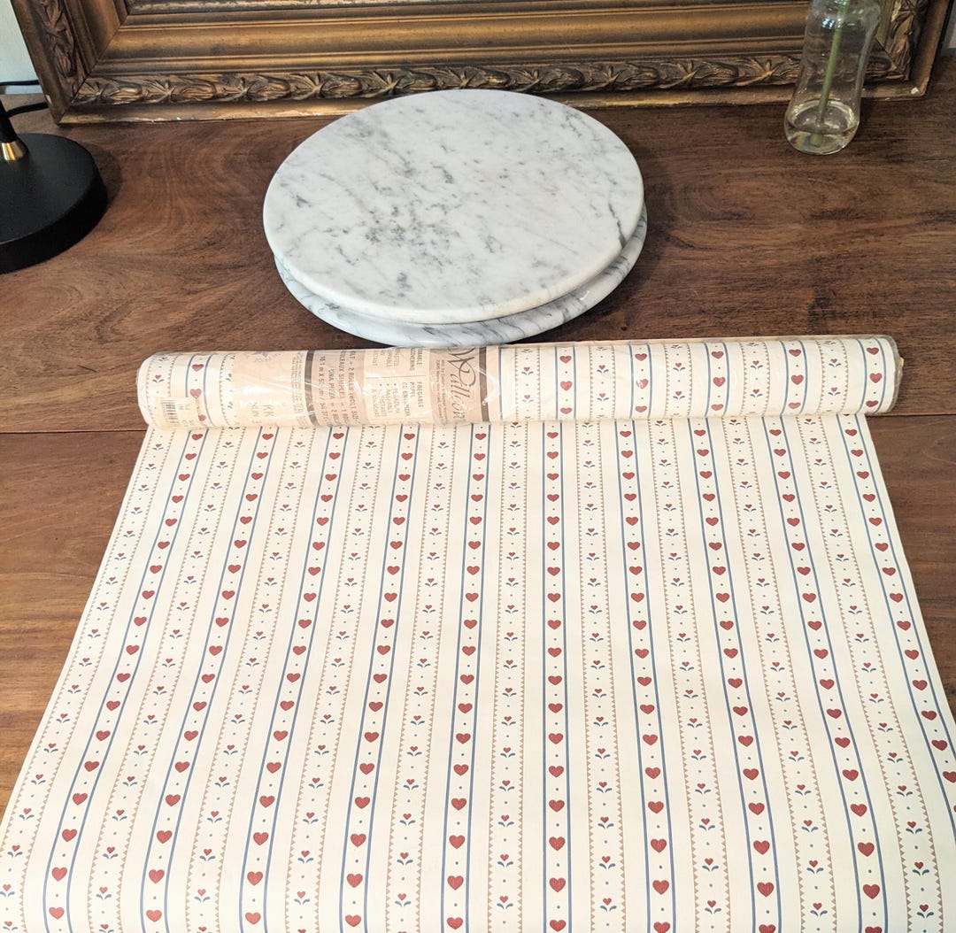 Roll of Vintage Cottagecore Country Hearts Wallpaper~ KK-3091 - Etsy