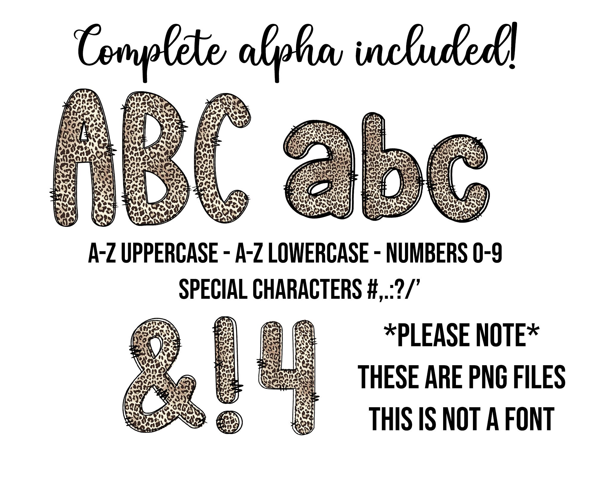 Cheetah Print Tumbler Wrap PNG Name Doodle Alpha Cheetah Print - Etsy