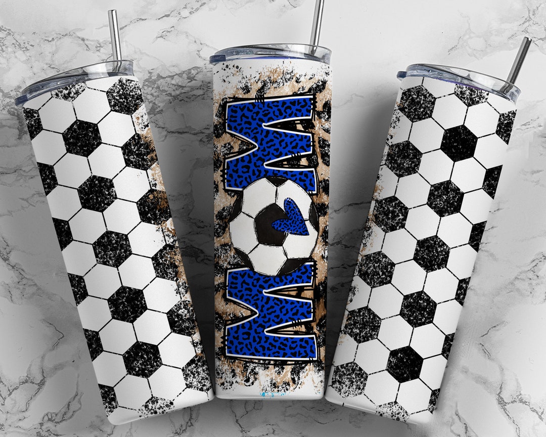 Soccer Mom Tumbler Wrap PNG - Blue Team Colors - Sublimation Design ...