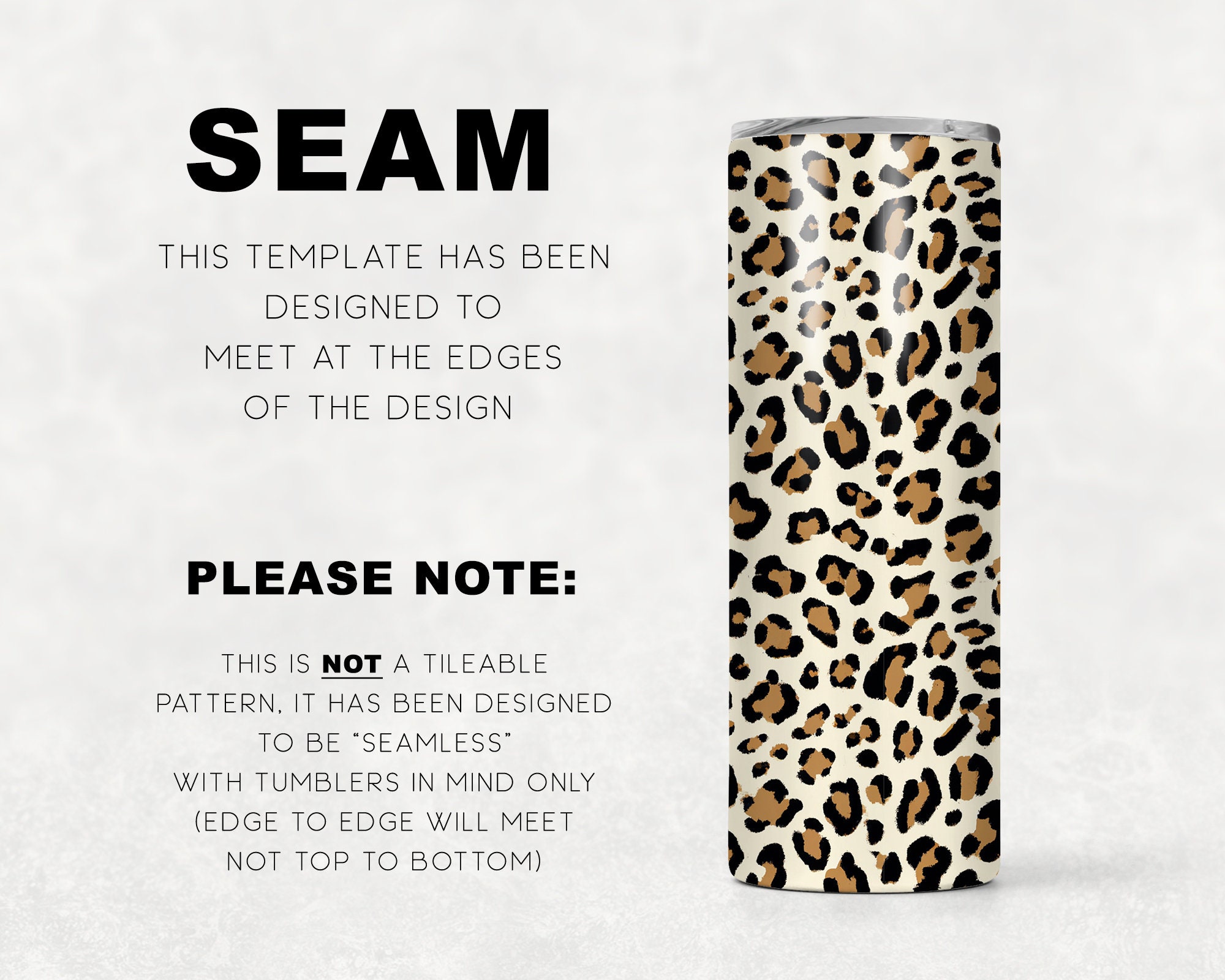 CHEETAH PRINT Tumbler Wrap PNG Sublimation Tumbler Seamless - Etsy