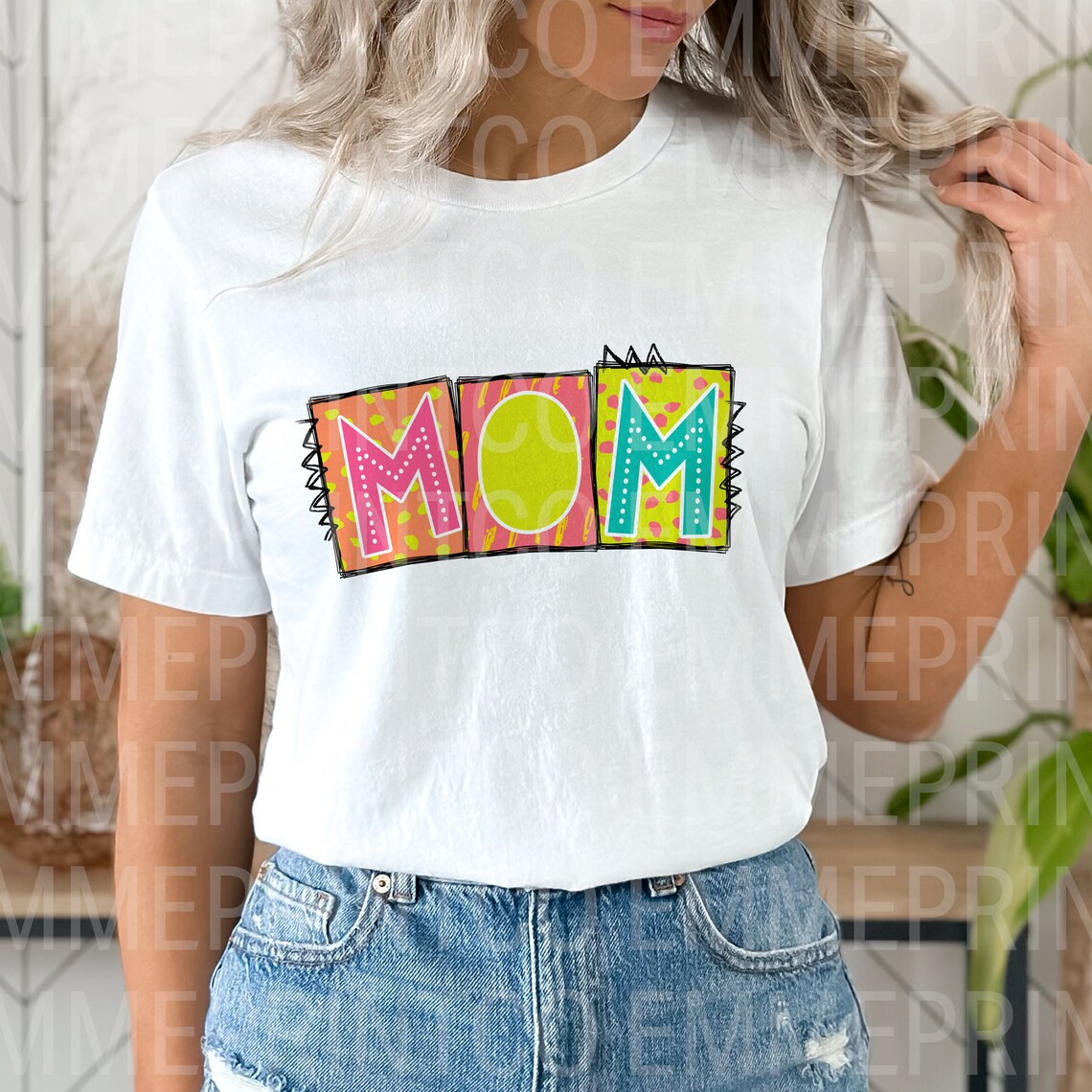 Mom Neon Sublimation Design PNG - Bright Neons Mothers Day PNG Tshirt ...