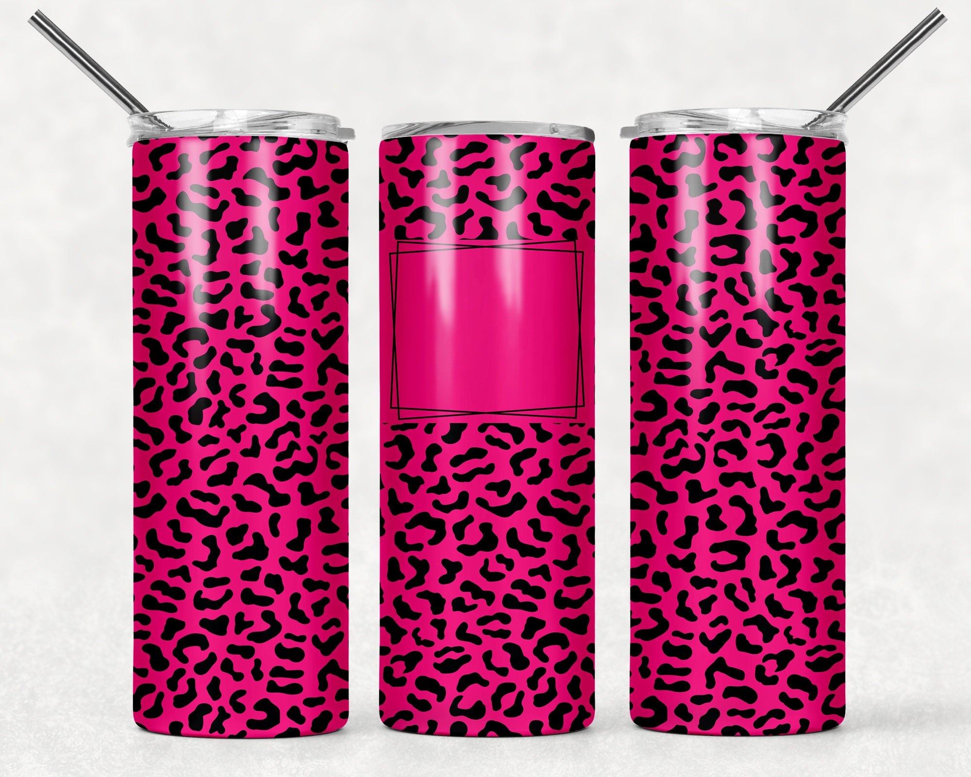 SEAMLESS Cheetah Leopard Print Tumbler Designs Bundle - Etsy