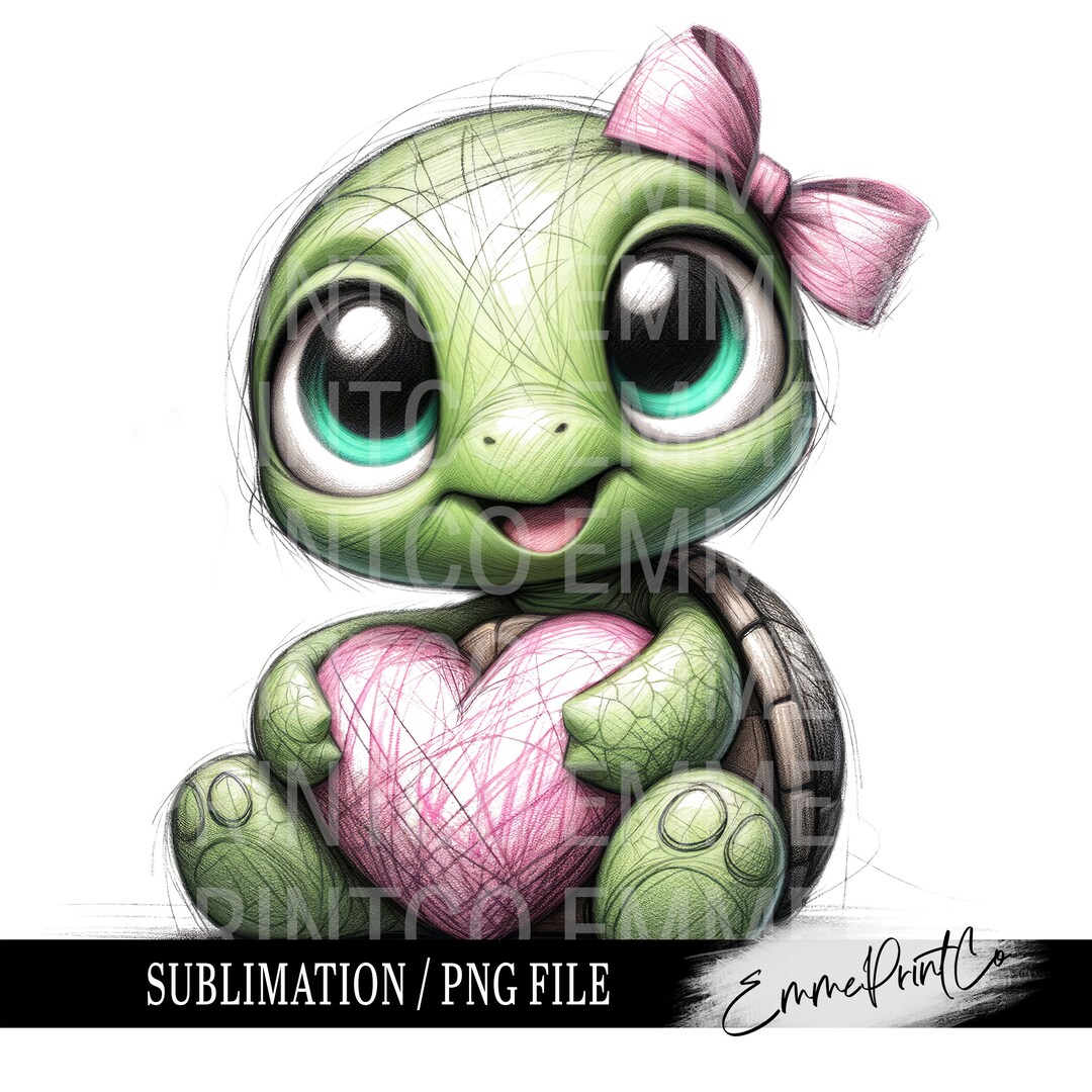 Valentine's Day - Turtle - Sublimation Design Download PNG - DTF Digital File Download - Shirts ...