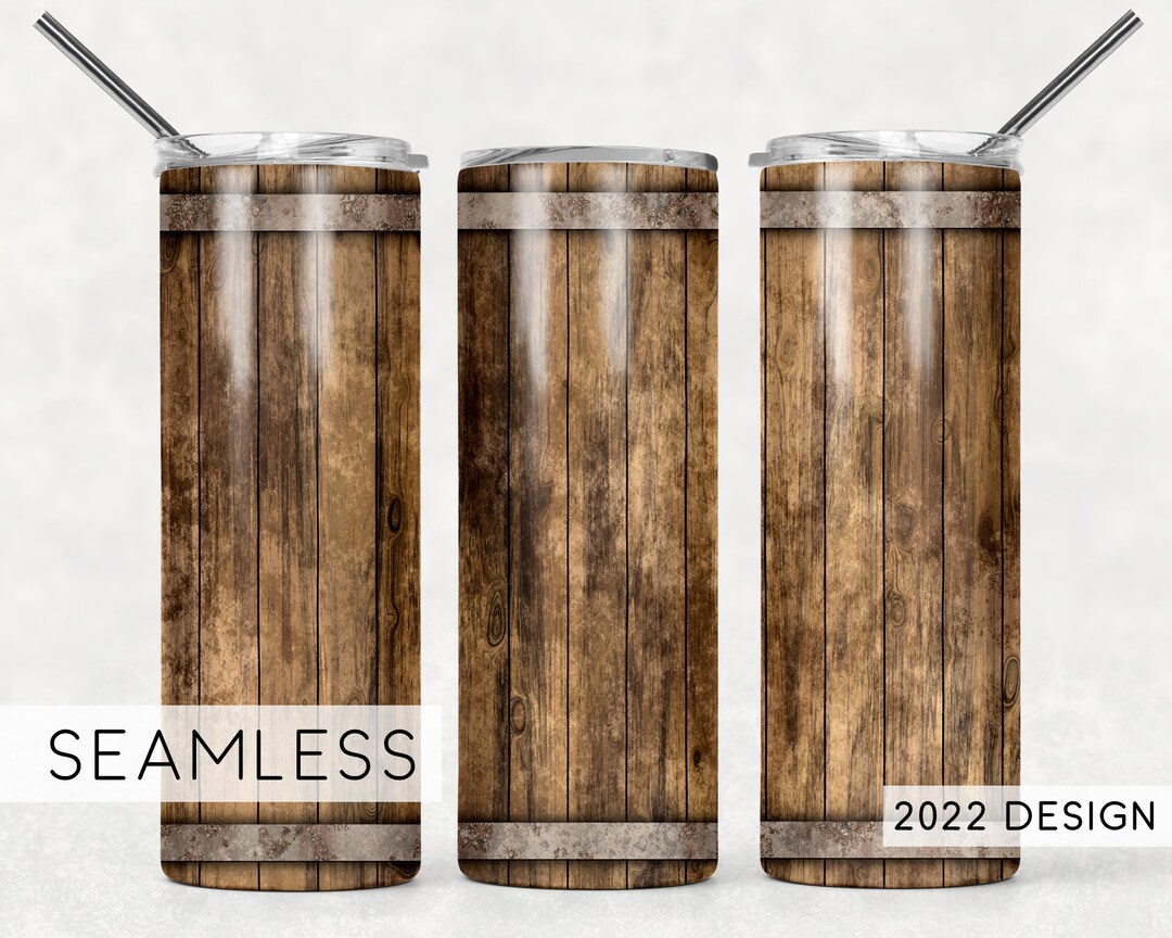 Wood Barrel Sublimation Tumbler Seamless Sublimation Designs Downloads ...