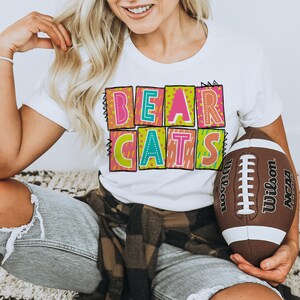 Bearcats School Spirit Pride Sublimation Design PNG - Bright Neons ...