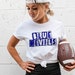Blue Devils School Spirit Sublimation Design PNG - Blue White Tshirt ...