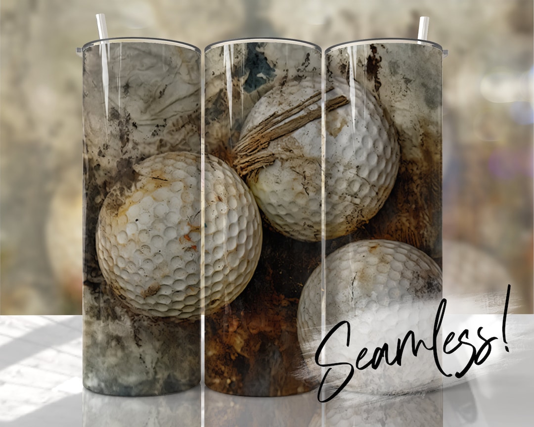 Golf Tumbler Wrap Seamless Golfing Tumbler Template for Men Sublimation ...