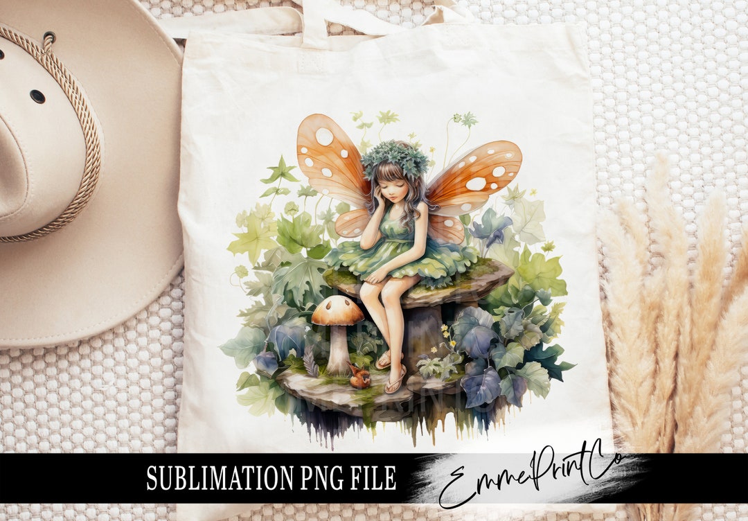 Fairy Garden Sublimation Design PNG - Watercolor Tshirt Mugs Tumbler ...