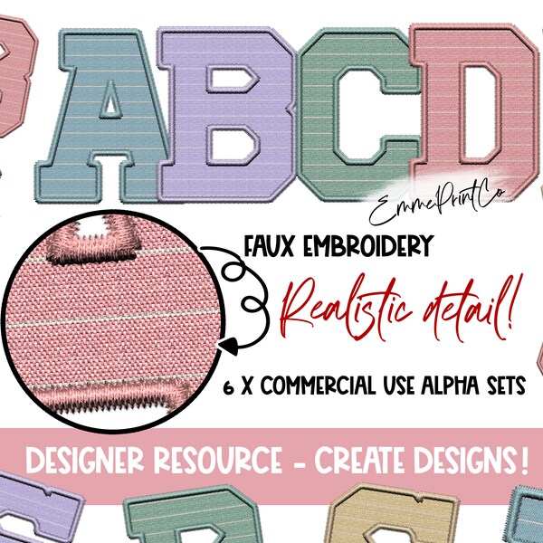 Applique Alpha - Etsy