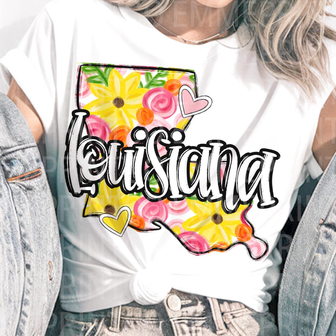 Louisiana State Sublimation Design PNG - DTF Big Spirit, Tshirt Mugs ...