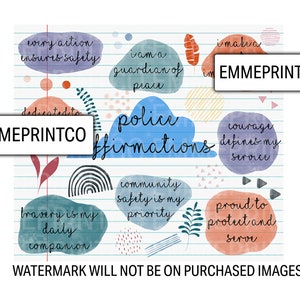 Police - Positive Affirmations - 20oz Skinny Seamless Tumbler Wrap PNG ...