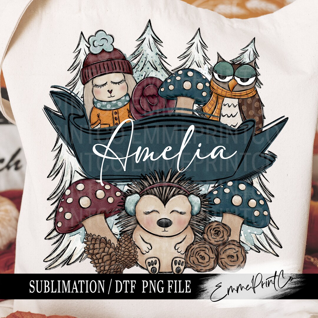 Girl Custom - Christmas Winter Add Name - Sublimation Design Download ...