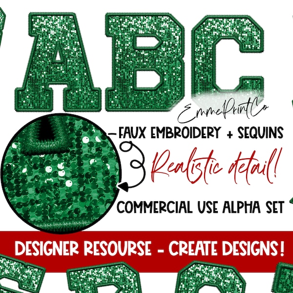 Green Embroidery - Etsy