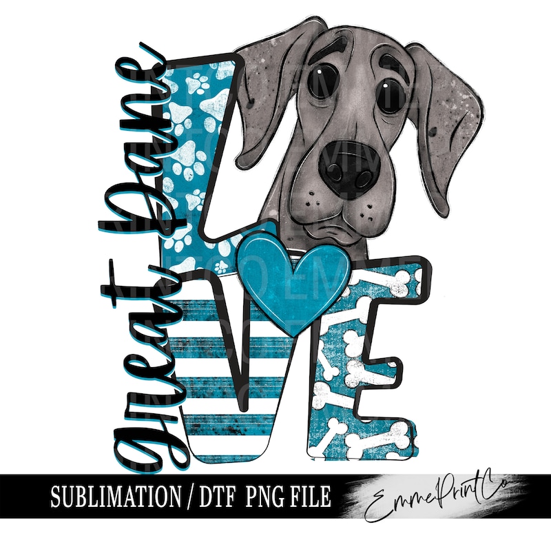 Great Dane Art - Etsy