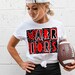 Warriors School Spirit Sublimation Design PNG - Black Red Sports Team ...