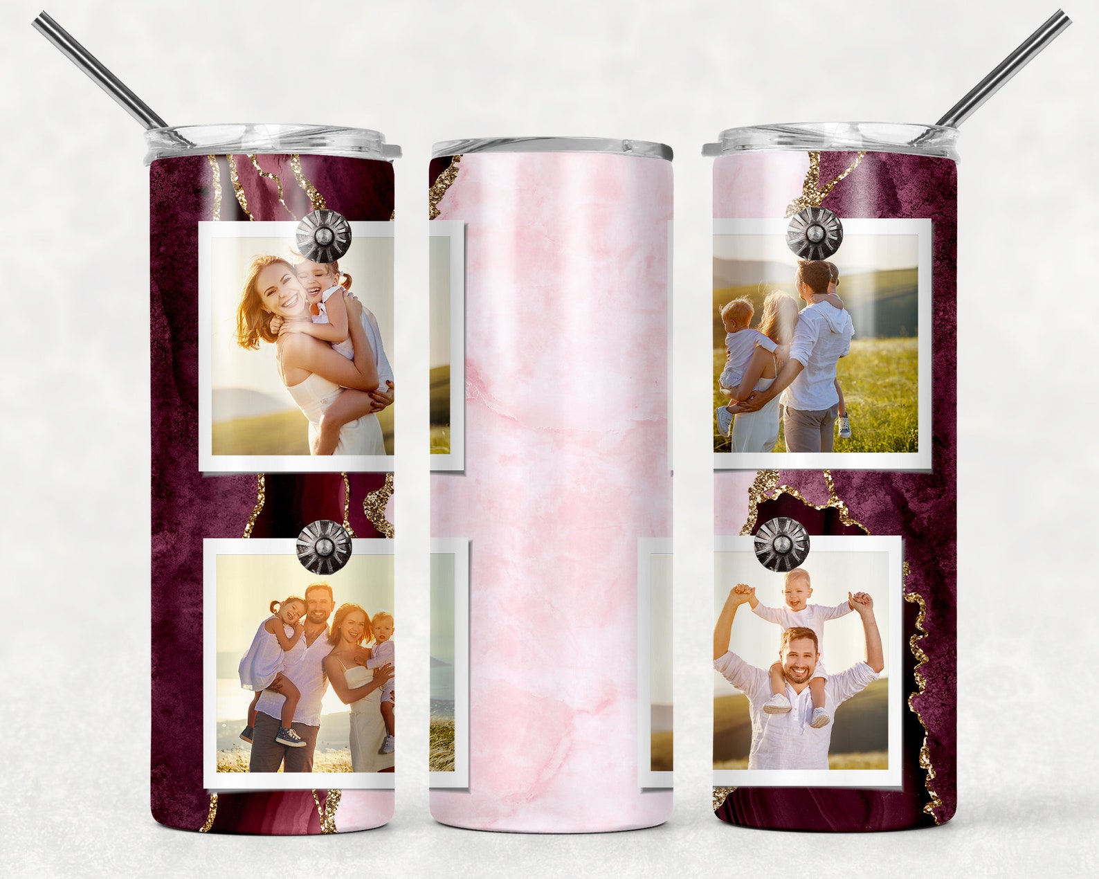 Picture Frames Photo Template Maroon Sublimation Tumbler - Etsy