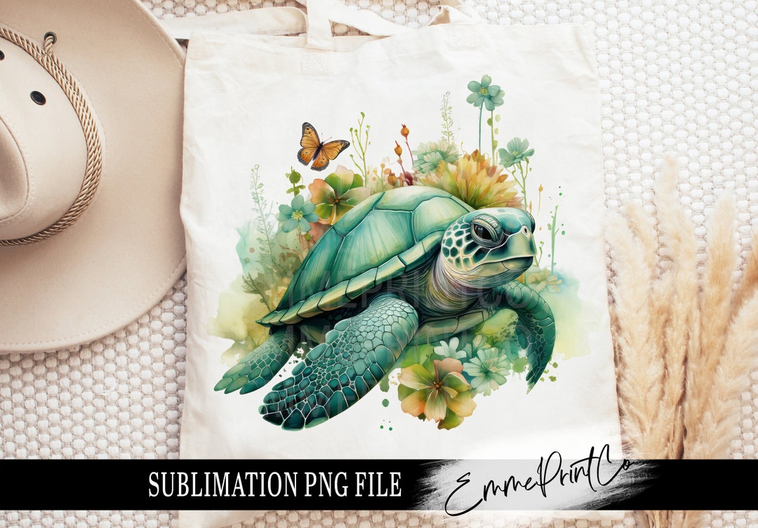 Sea Turtle Sublimation Design PNG - Tshirt Mugs Tumbler Sublimation ...