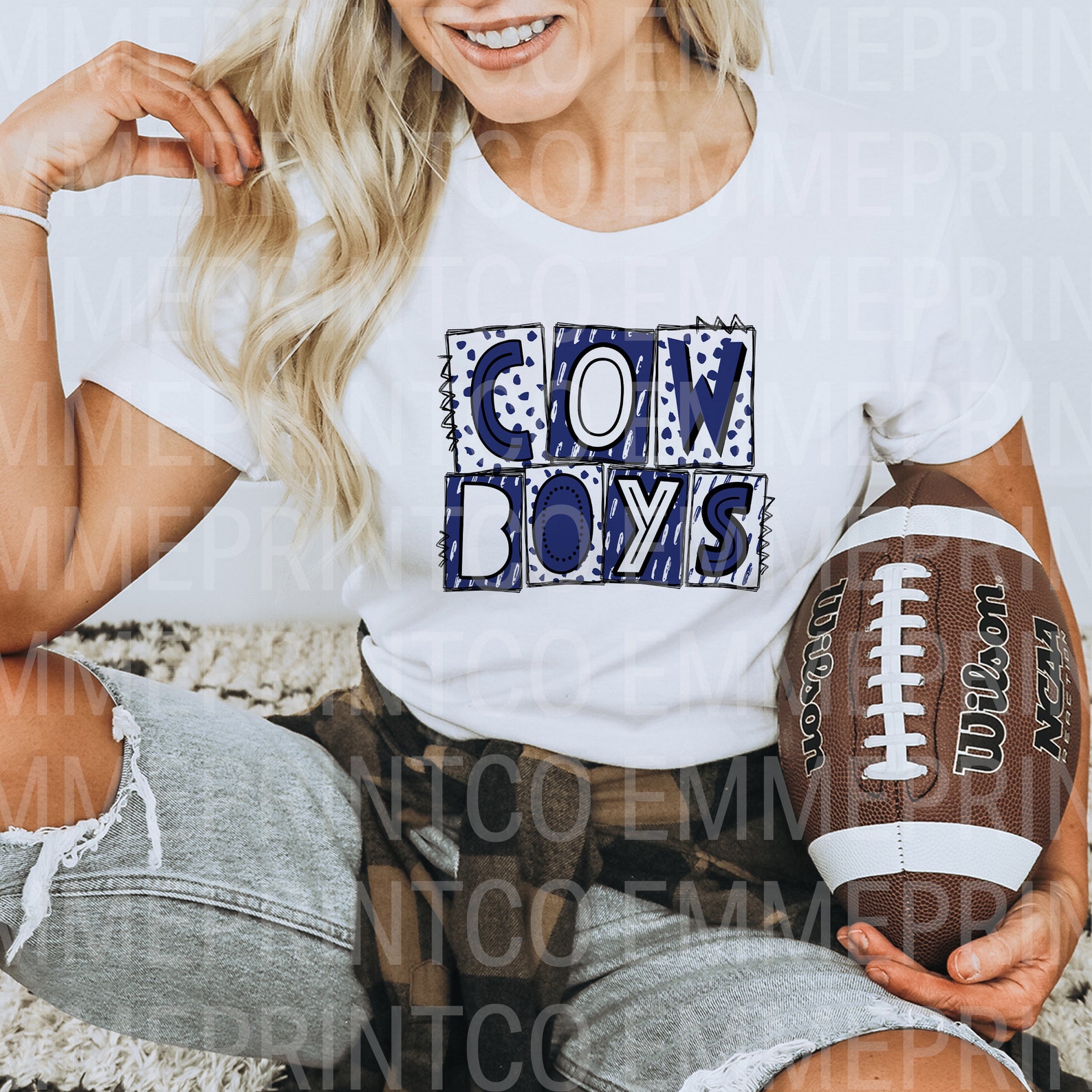 School Spirit Pride Sublimation Design PNG - Navy Blue White Team PNG ...
