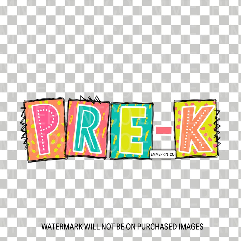 Pre-k Neon Sublimation Design PNG - Bright Neons School Grades PNG ...