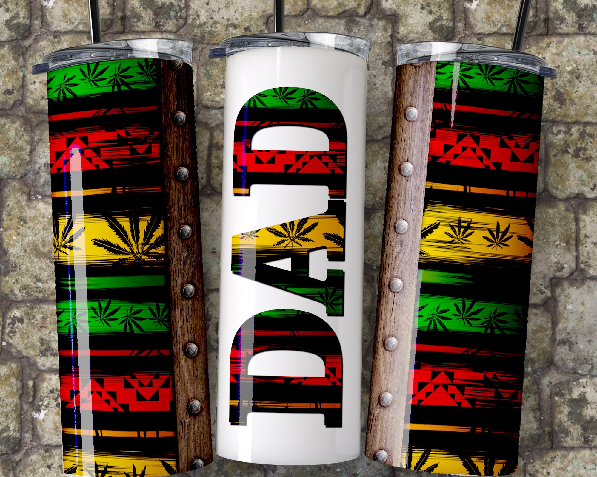 DAD Tumbler Wrap PNG Father's Day Weed Marijuana 420 - Etsy