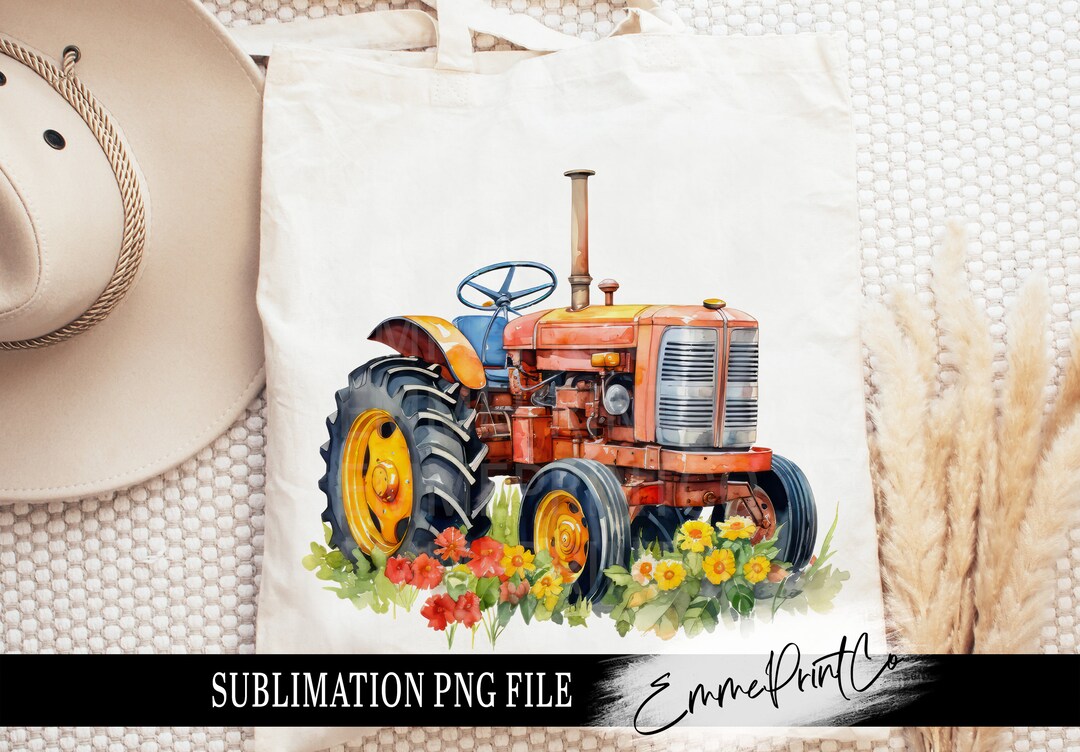 Tractor Farm Sublimation Design PNG - Tshirt Mugs Tumbler Sublimation ...