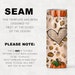 Fall Funny Quote Pumpkin Spice Cheetah Print Tumbler Wrap PNG Seamless ...