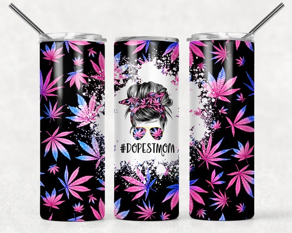 Paper, Party & Kids PNG 2021 Pink Dopest Mom Funny Weed 420 Marijuana Mom Bun Hair Funny ...