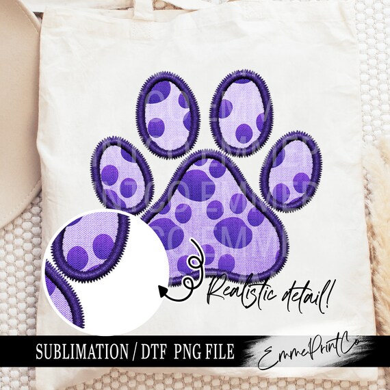 Lila Panther Pfotenabdruck