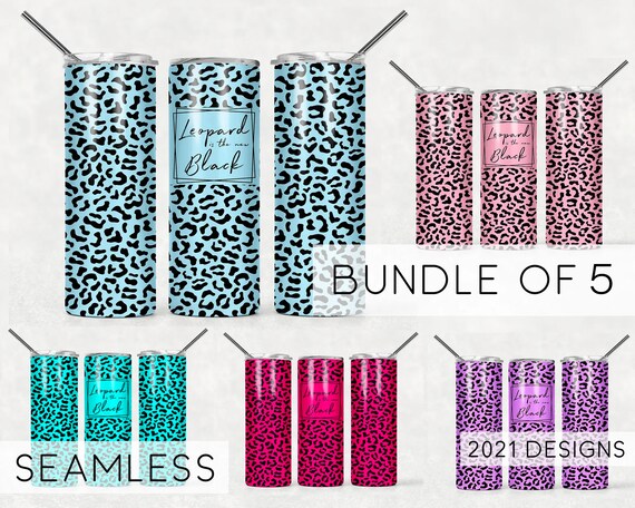 Leopard is the New Black Leopard Print Tumbler Designs Bundle | Etsy